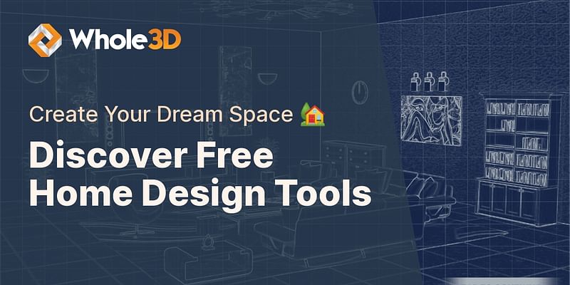 What are some free home and interior design tools, apps, and software?